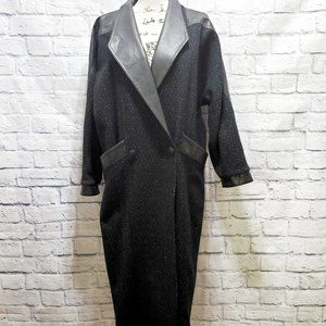 David Benjamin | Jackets & Coats | David Benjamin Black Wool Leather ...